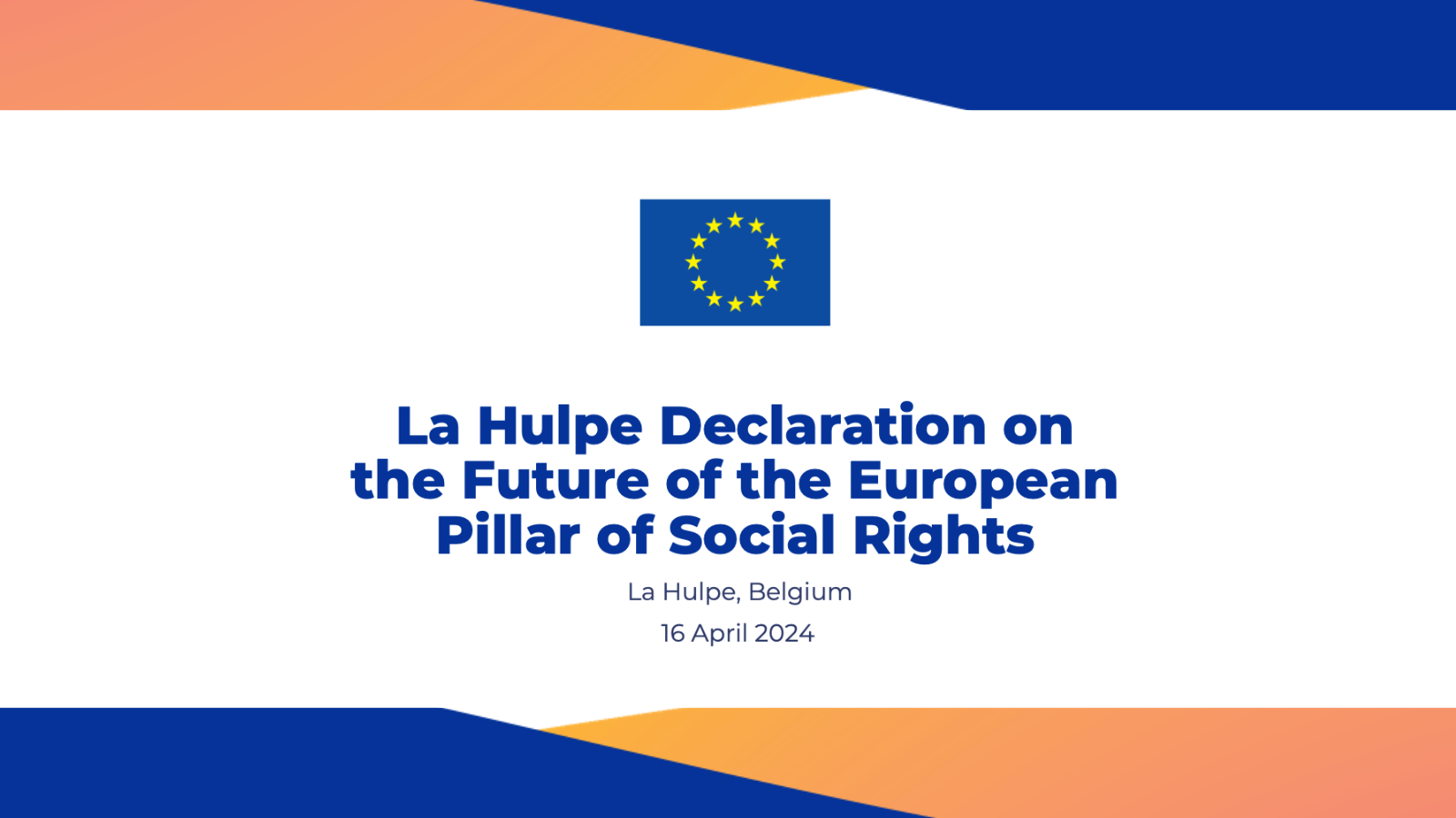 La Hulpe Declaration Signed | EPR